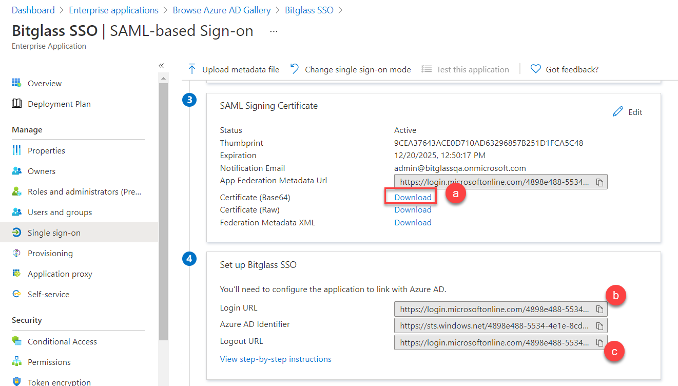 Microsoft Entra ID: Configuring Forcepoint Data Security Cloud | SSE as a SAML SP